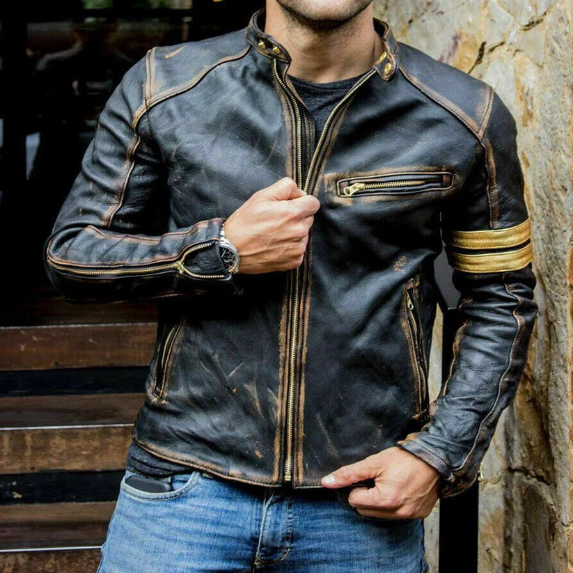 Vellano Raden Vintage Biker Jacket